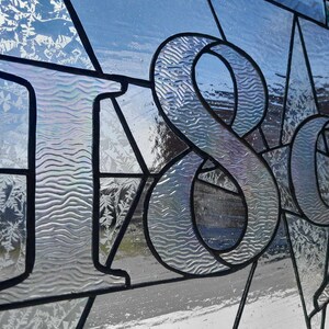 Stained Glass Address Marker Clear and Textured AM-254 - Etsy