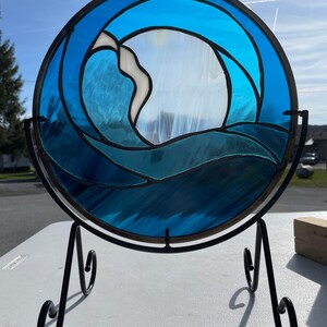 Stained Glass Window Ocean Wave Vortex RB-289 - Etsy