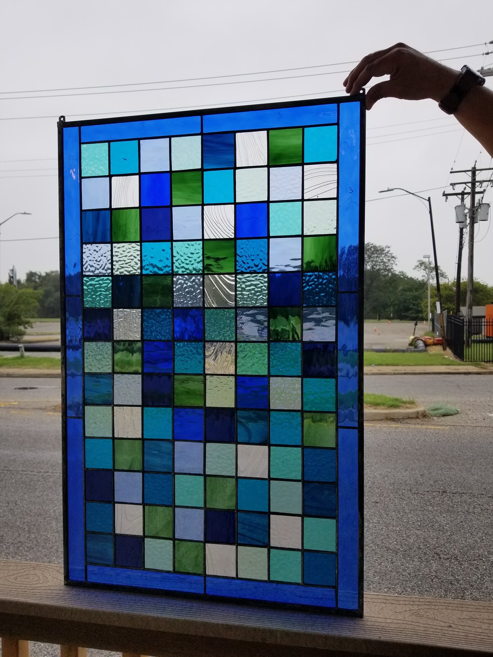 Stained Glass Hanging Panel P-211 - Etsy