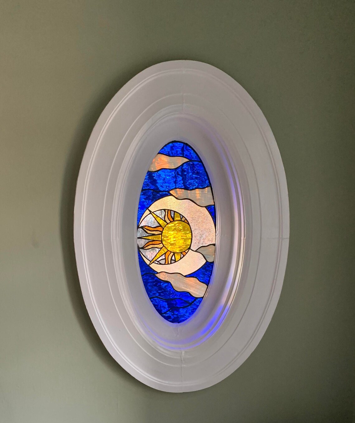 Stained Glass Oval Windows W 456 - Etsy