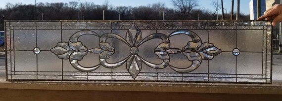 RB-94 SALE Shiny & Clear Stained Glass Panel | Etsy