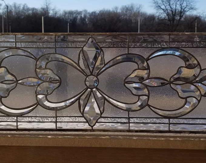 RB-94 SALE Shiny & Clear Stained Glass Panel - Etsy