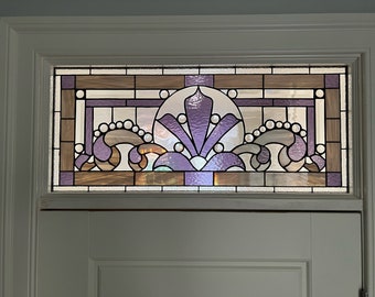 Victorian Stained Glass Transom Window - Etsy