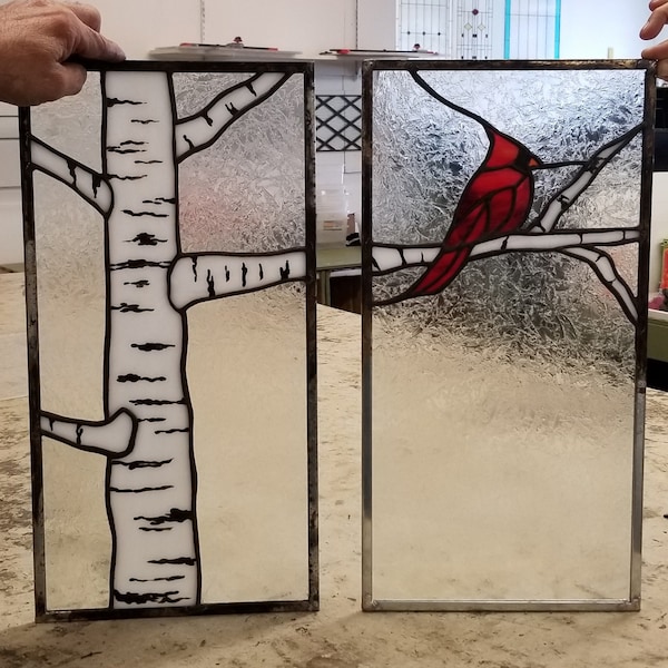 Stain Glass Cardinal - Etsy