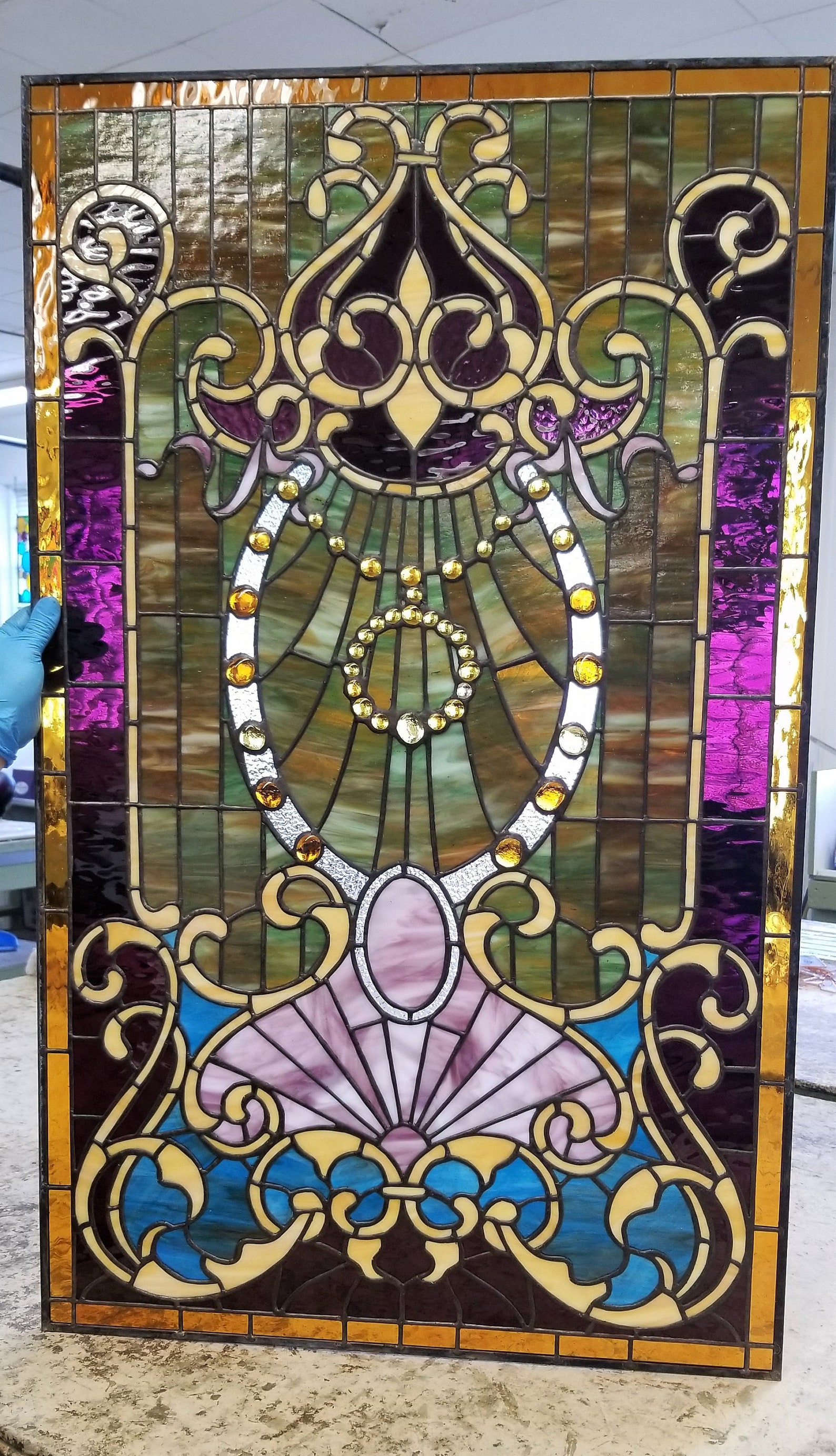 Stained Glass Door Window D-19 - Etsy
