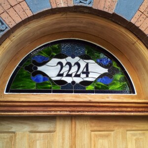 Stained Glass Address Marker - AM-174 -"timeless Traditional Arch" - Etsy