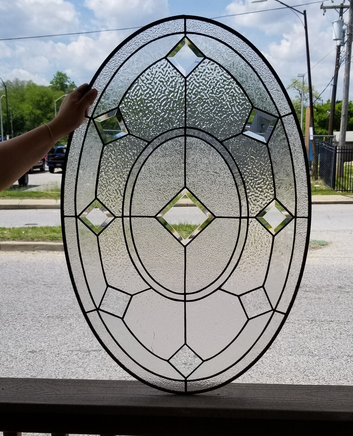 Stained Glass Windows W-341 Elegant Oval - Etsy