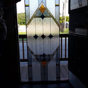 Stained Glass Door Window - D-36 Modern Privacy - Etsy
