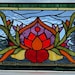 Stained Glass Window W-490 Victorian Lotus - Etsy