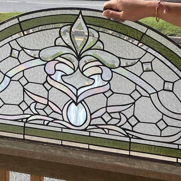 Semi Circle Stained Glass Window - Etsy