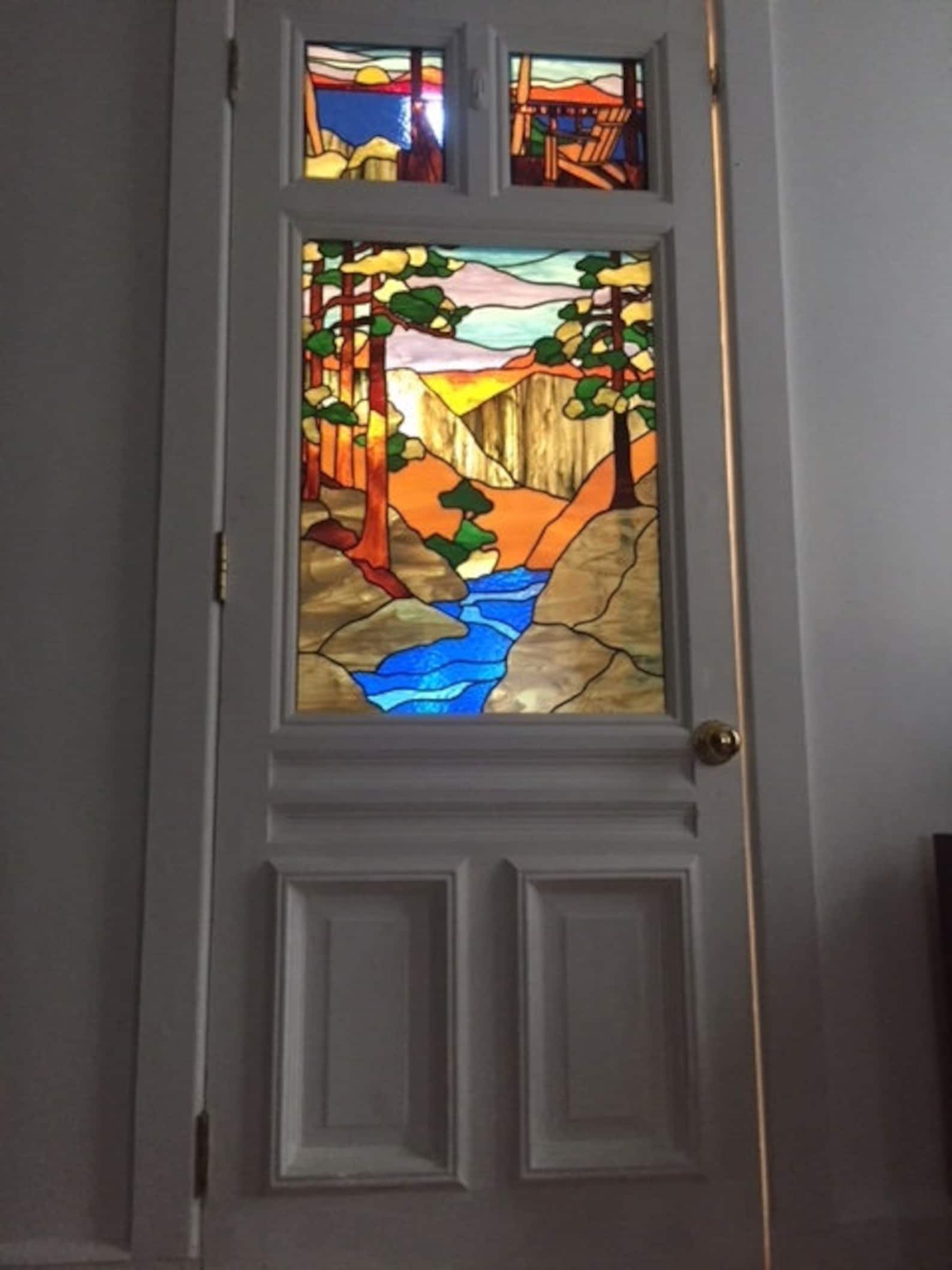 Stained Glass Door Window D-17 - Etsy
