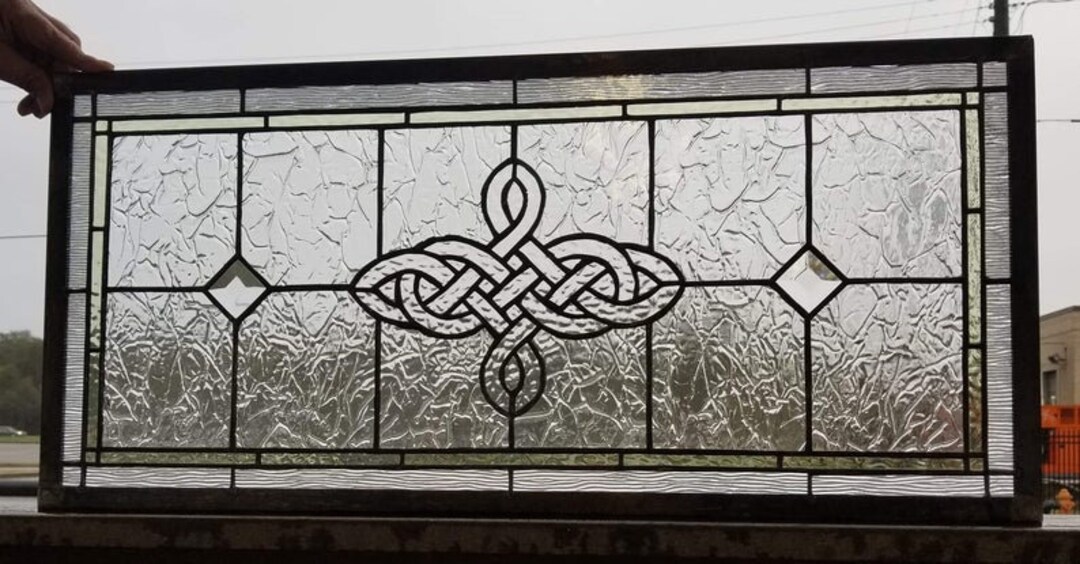 Stained Glass Window - W-162 Elegant Celtic Knot - Etsy