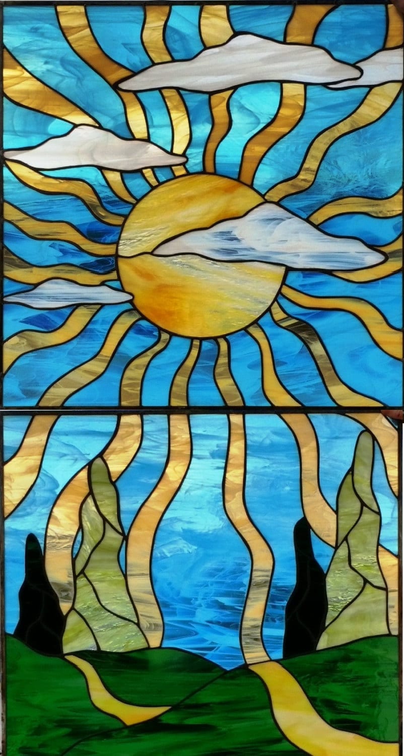 Sun Stained Glass Designs