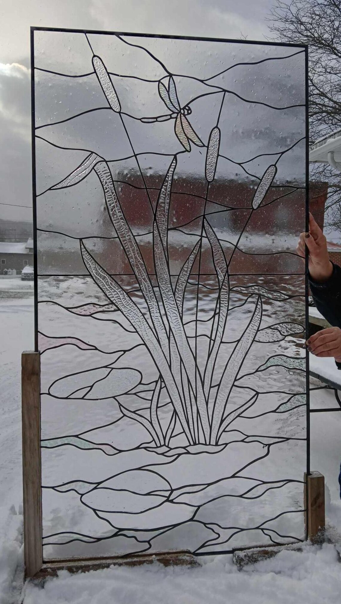 Stained Glass Window Marsh in Clears - W-551 - Etsy