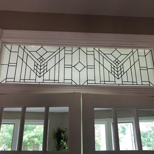 Stained Glass Transom Window TW-125 Elegant Retreat - Etsy