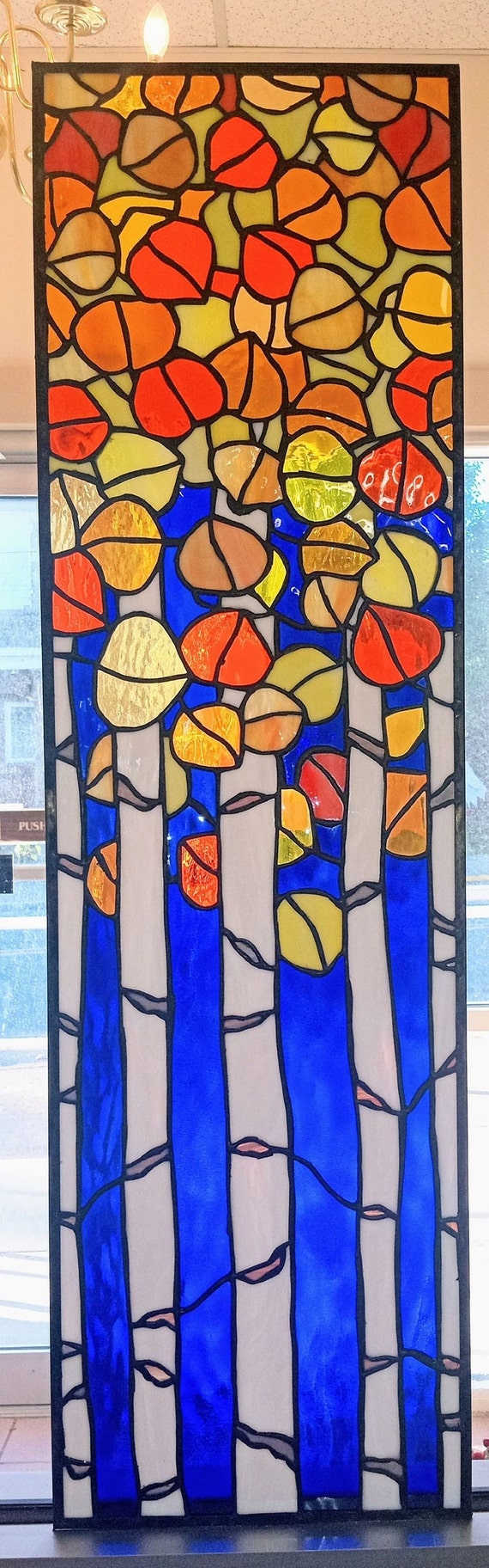 Aspen Tree Stained Glass Patterns Paned Expressions Pattern CD #8,