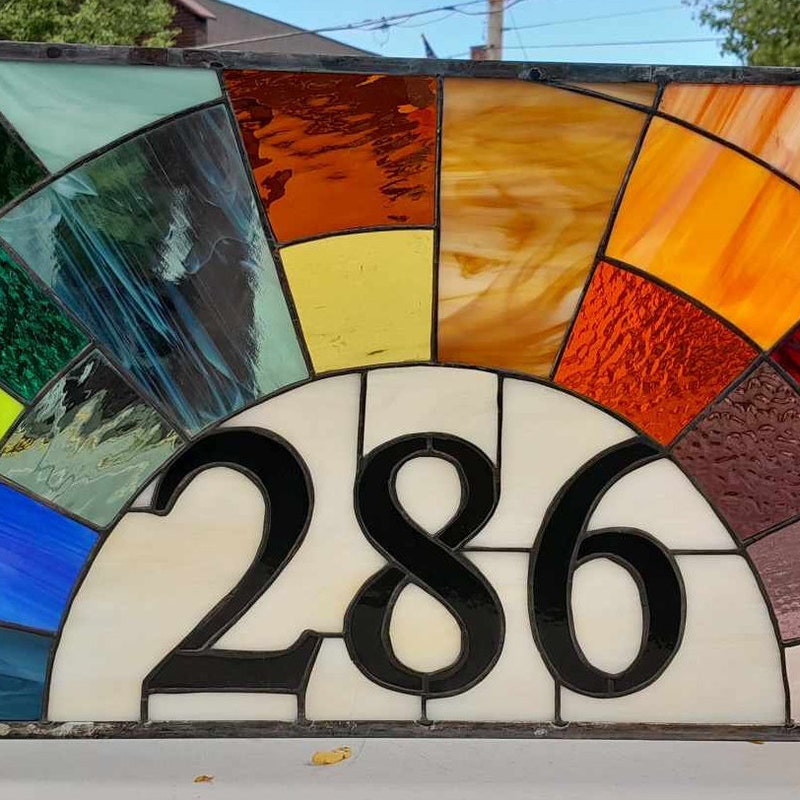 Stained Glass Numbers - Etsy