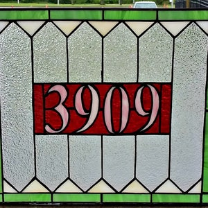 Stained Glass Address Marker - AM-115 Traditional Privacy - Etsy