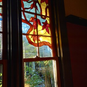 Stained Glass Window Virginia Creeper Vine W-533 - Etsy