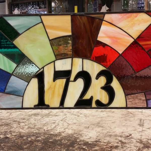 Stained Glass Numbers - Etsy