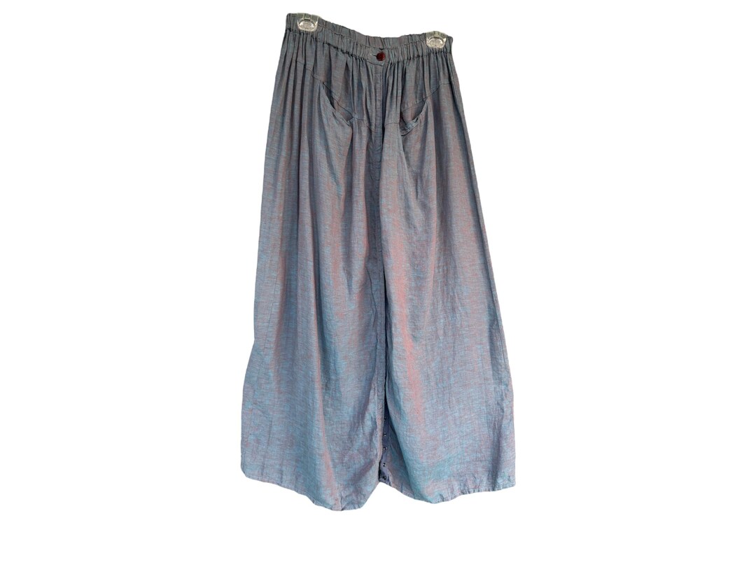 FLAX Engelhart Summer 2000 Snap Out of It Skirt L Night Sky Blue Purple ...