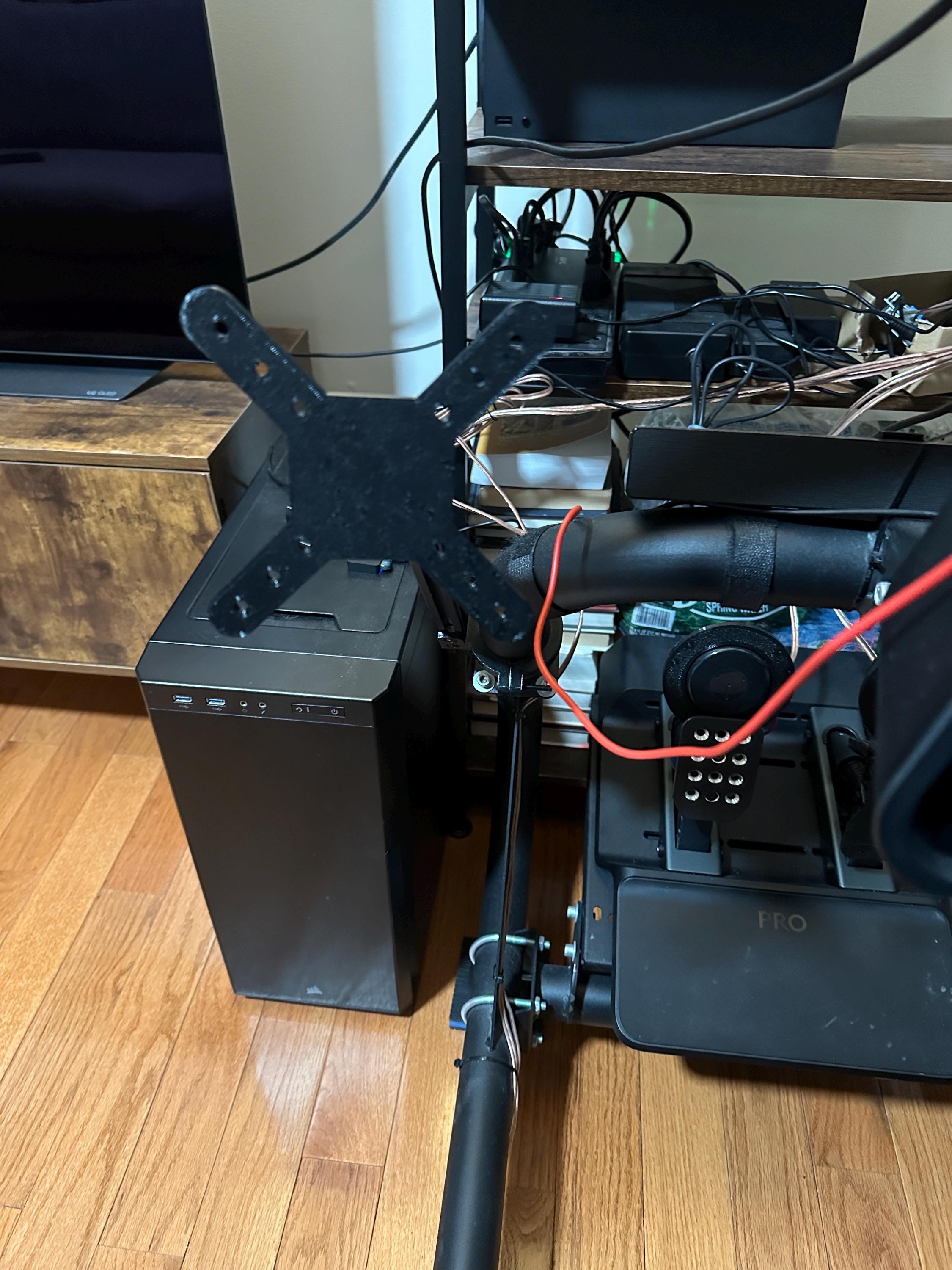 Sim Rig Button Box Mount: VESA 100mm/75mm/50mm Articulating Arm - Etsy