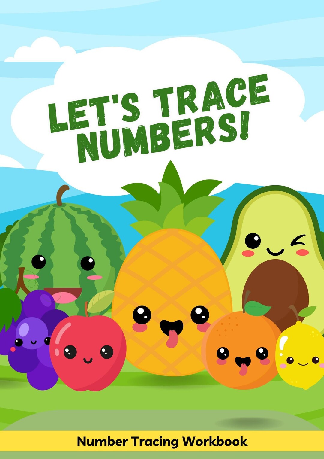 Let's Count the Number 1-10 Math Worksheet - Etsy