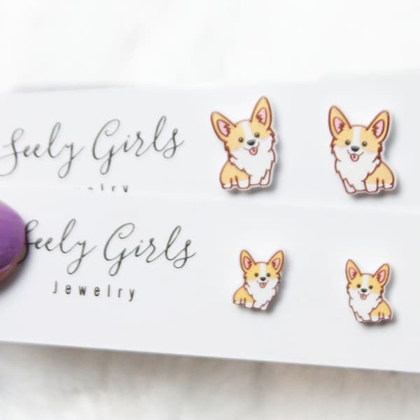 Corgi Earrings - Etsy