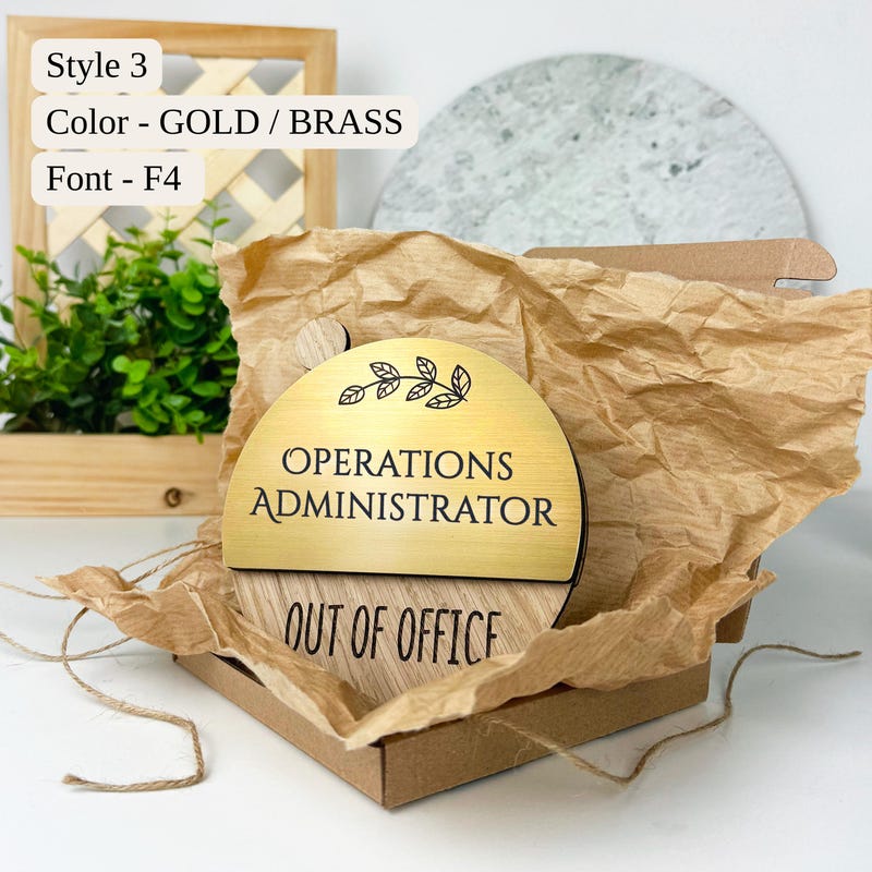 Office Door Status Spinner - Etsy