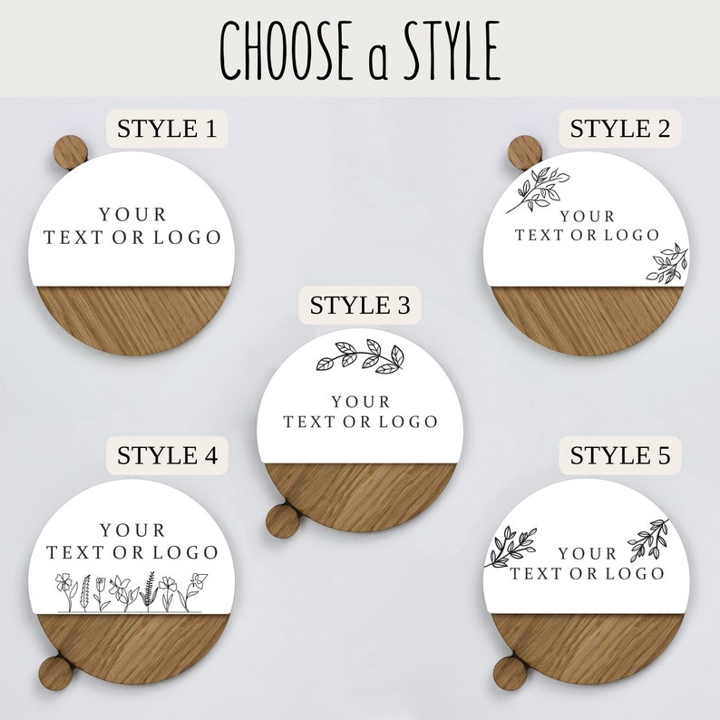 Personalized Door Sign With Rotating Status Segments: Customizable for ...