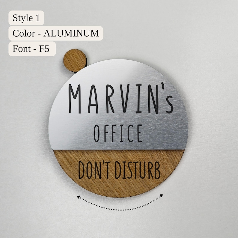 Wood Custom Work From Home Privacy Sign, Office Door Sign, Work Status ...