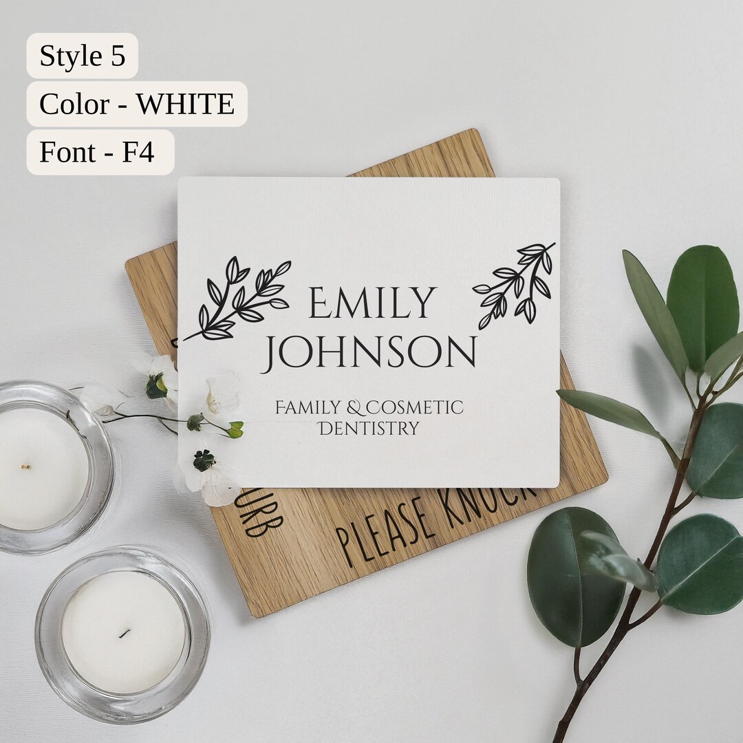 Custom Rotating Doctor Office Sign, Personalized Status Indicator ...