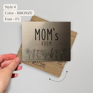 Custom Mom’s Office Door Sign, Personalized Home Office Decor, Mom’s ...