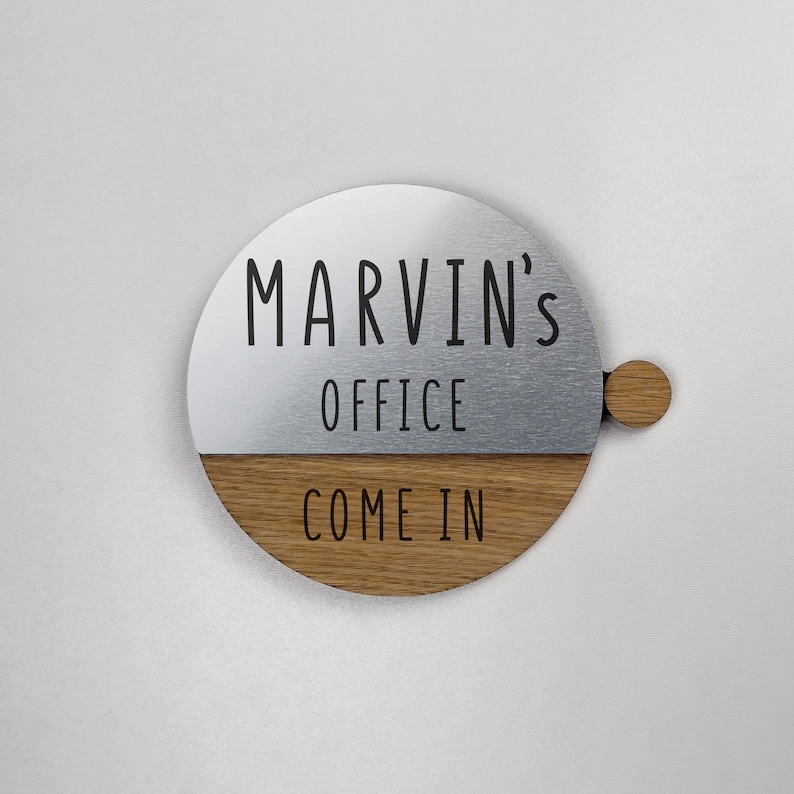 Wood Custom Work From Home Privacy Sign, Office Door Sign, Work Status ...