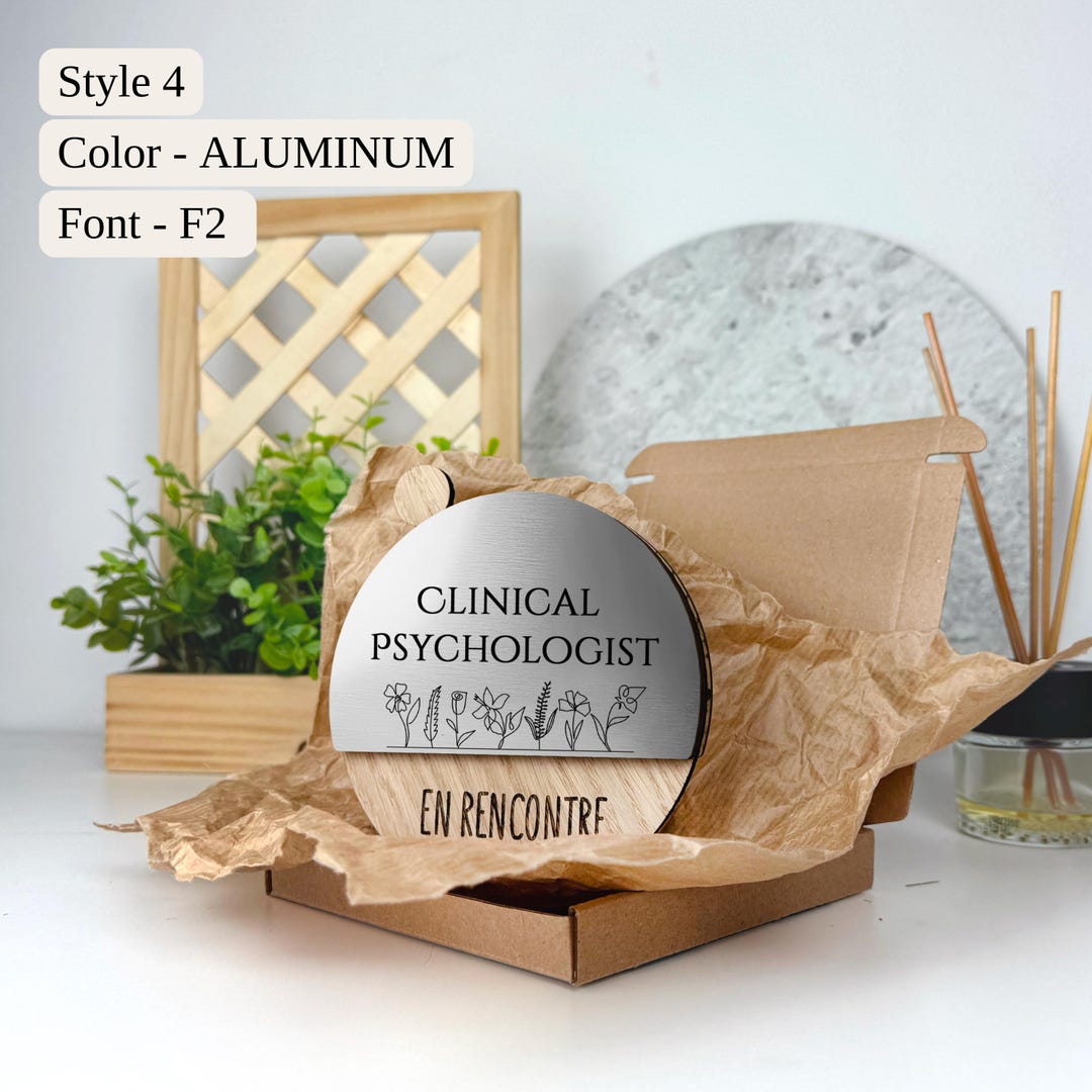 Personalized Clinical Psychologist Door Plaque, Custom Office Name ...