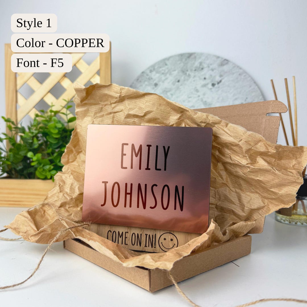 Custom Rotating Door Sign, Personalized Office Plate, Stylish Status ...