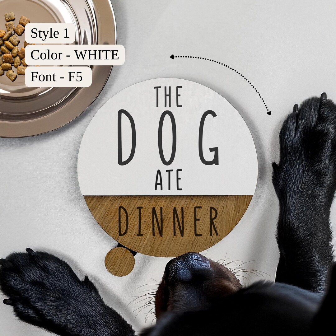 Personalized Feeding Chart for Pets, Custom Dog Reminder Sign ...