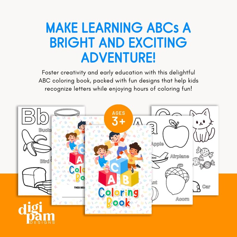 ABC Coloring Book for Toddlers (A4 Size) - Etsy