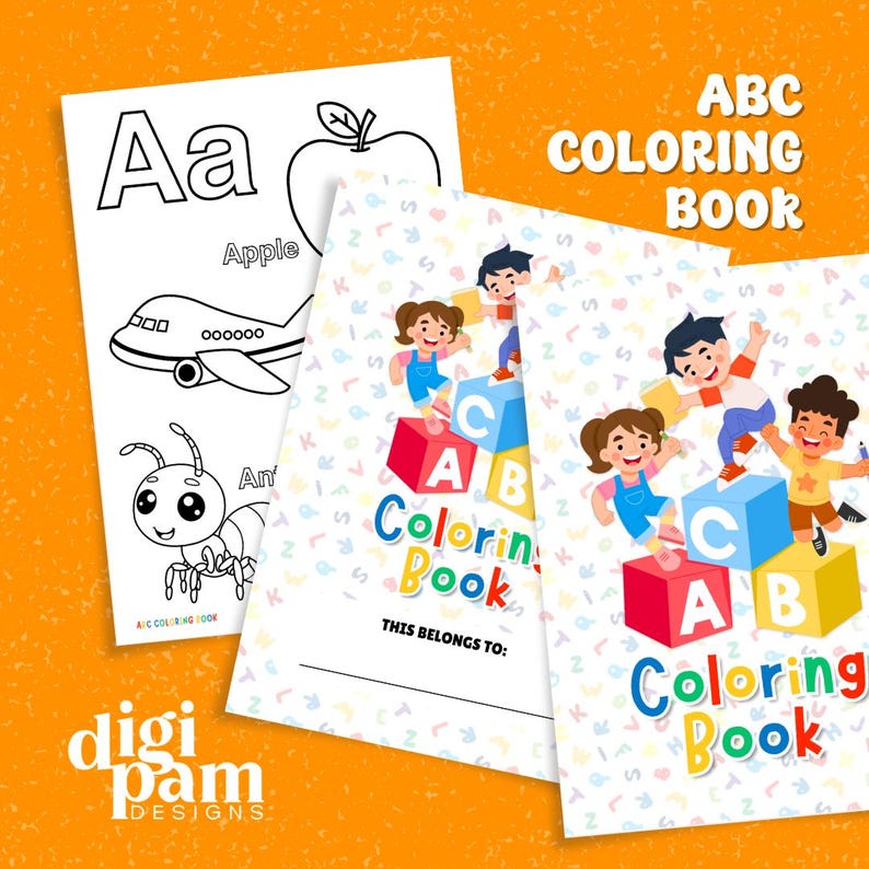 ABC Coloring Book for Toddlers (A4 Size) - Etsy