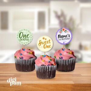 Floral-themed Birthday Party Bundle | Printable and Customizable ...