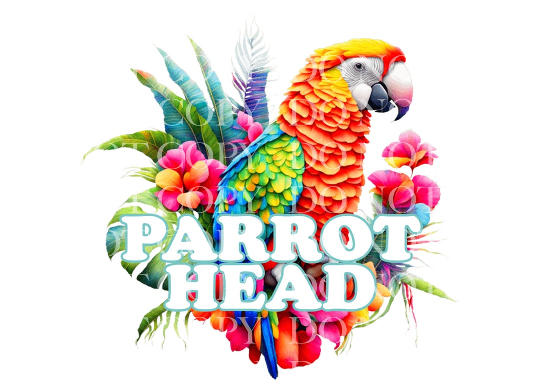Jimmy Buffet Parrot Head PNG - Etsy
