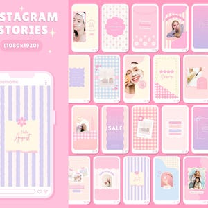 Minimalist Pastel Grid Instagram Post Templates | Social Media Kit ...
