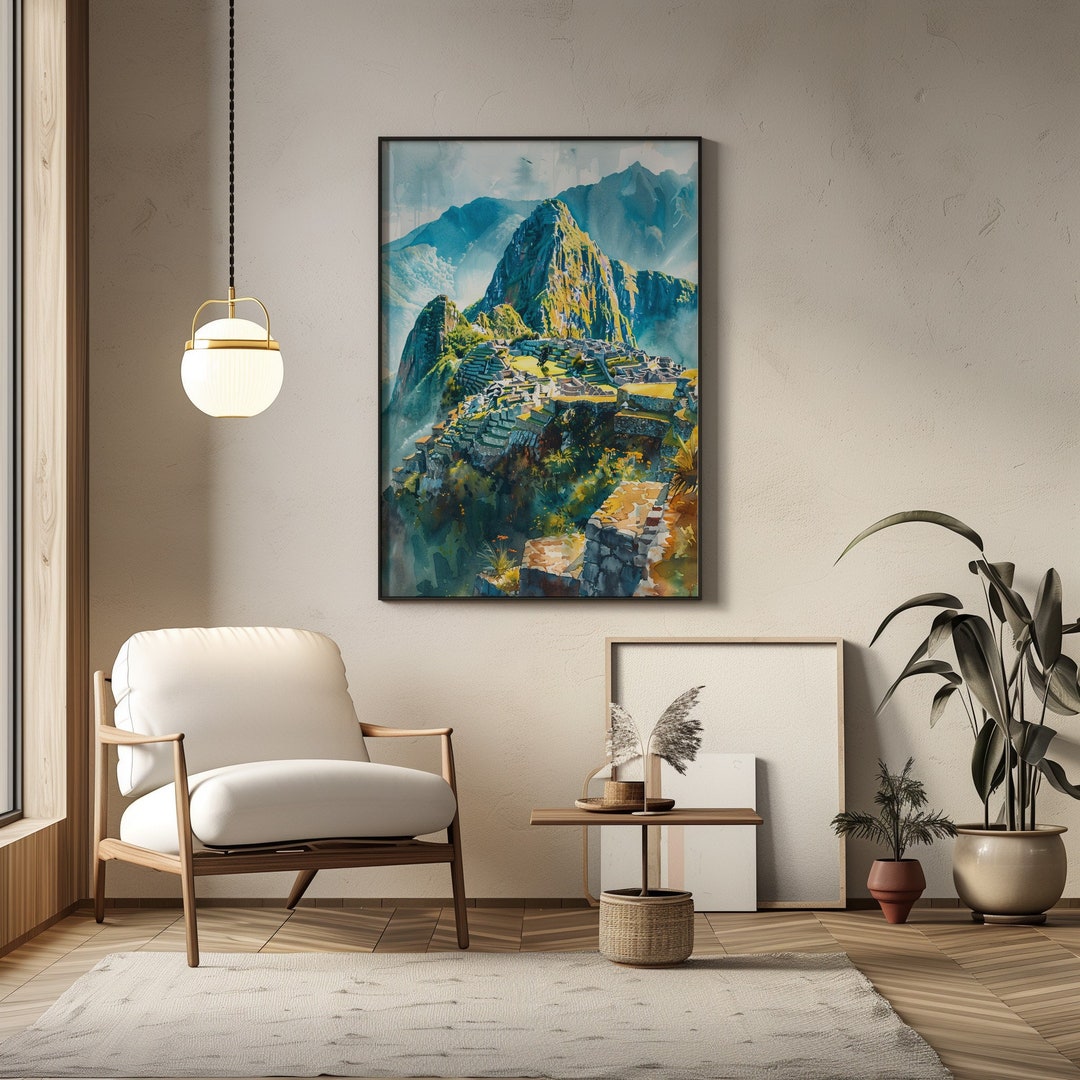 Machu Picchu Poster Architecture Enthusiasts Print, Ideal Gift for ...