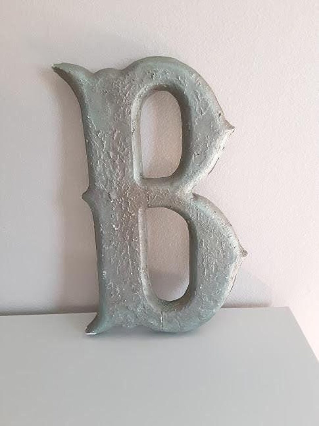 Vintage Plaster Letter B Large 11 X 7 - Etsy