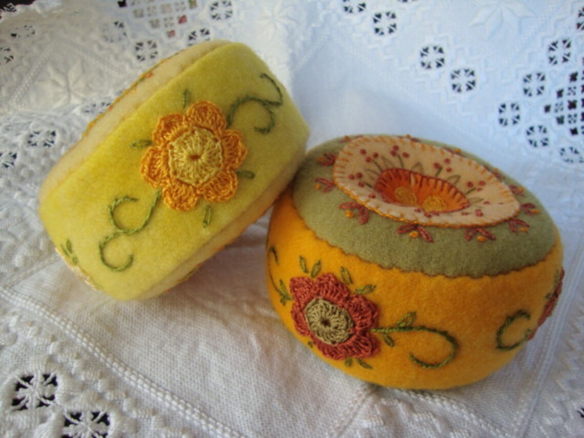 Lemon Yellow Pincushion - Etsy