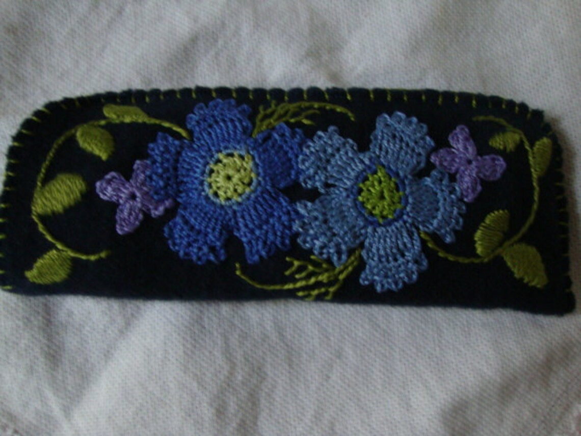 Morning Glory Blue Reader Eyeglass Case - Etsy Canada