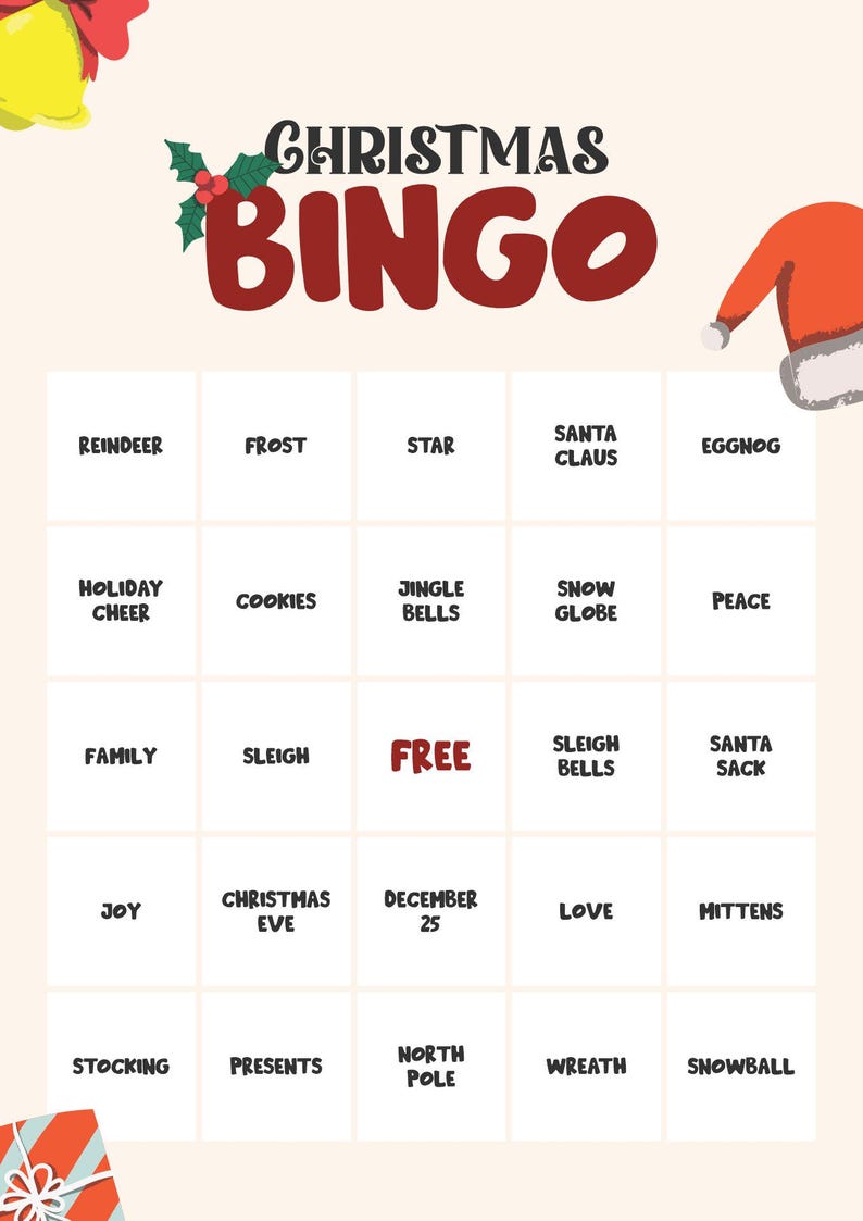 300 Christmas Bingo Cards - Ultimate Holiday Party Game! - Etsy