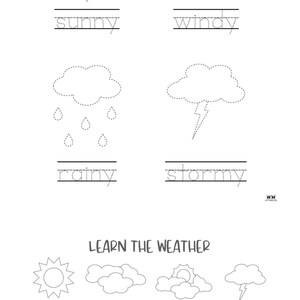 Weather Worksheets & Printables - Etsy