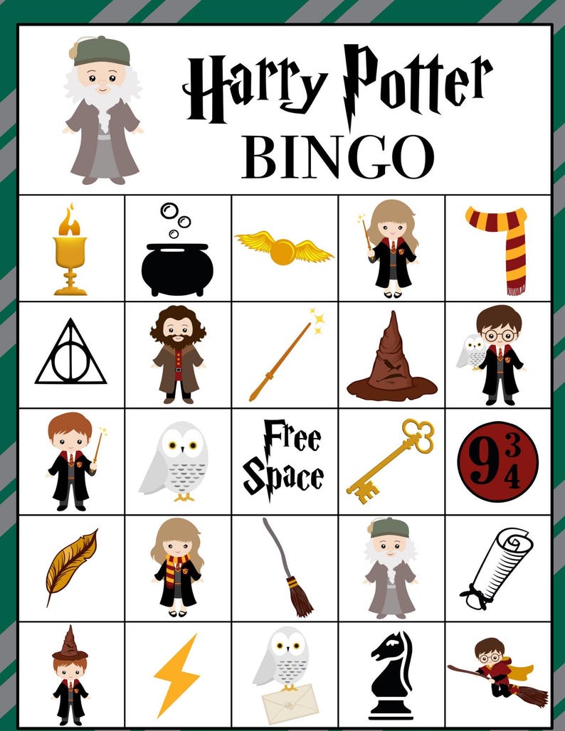 Harry Potter Bingo - Etsy