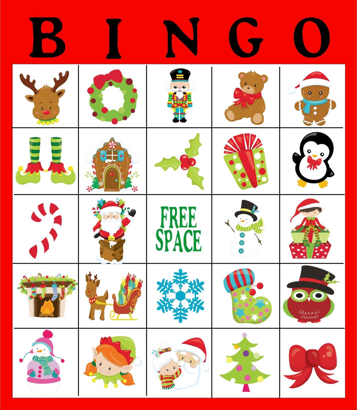 300 Christmas Bingo Cards - Ultimate Holiday Party Game! - Etsy